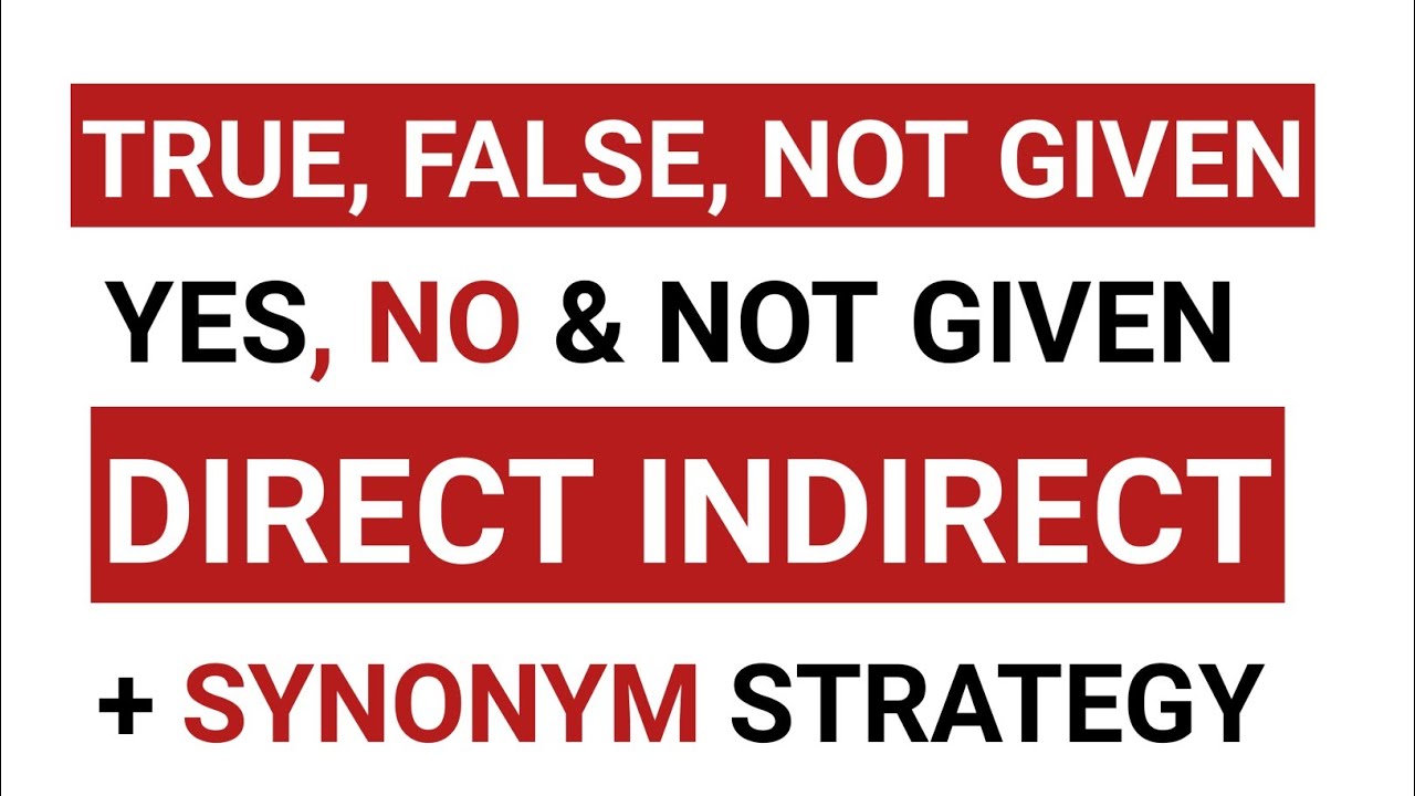 Breaking down | True, False, Not given | Yes, no, not given | Reading ...