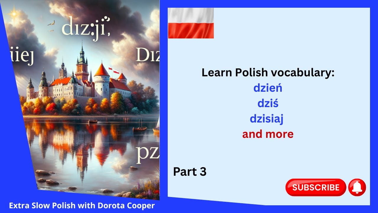 Learn Polish vocabulary with pictures days of the week. Part 3 - YouTube