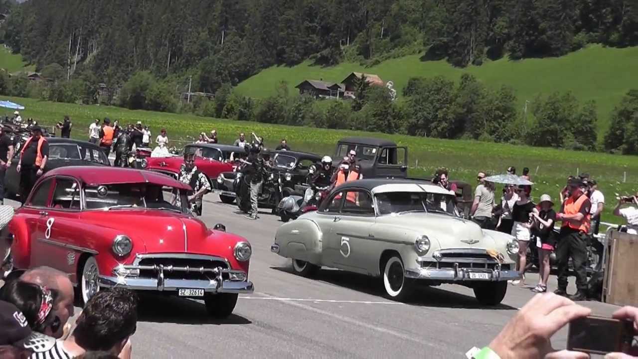 Hot Rod Cruise across the Swiss Alp´s 2013 - YouTube