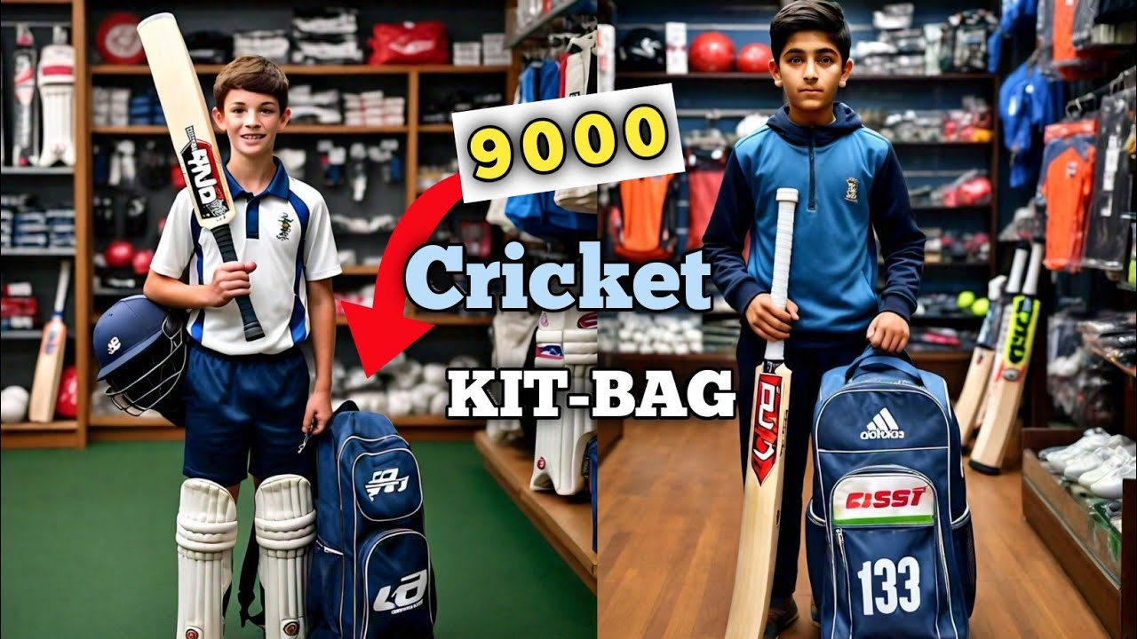 Unboxing & Review: 9000 Rupees Cricket Kitbag | Complete Cricket Kit ...
