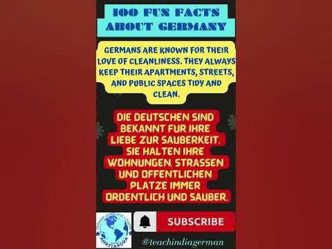 Learn German in 30 seconds | 100 Fun facts about Germany (in English ...