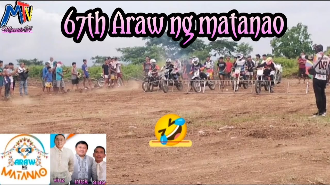 RONEL TECSON FLAT TRACK RACE 67th ARAW NG MATANAO - YouTube
