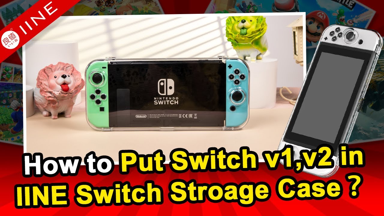 How to Put Switch v1,v2 in IINE Switch Stroage Case？ - YouTube