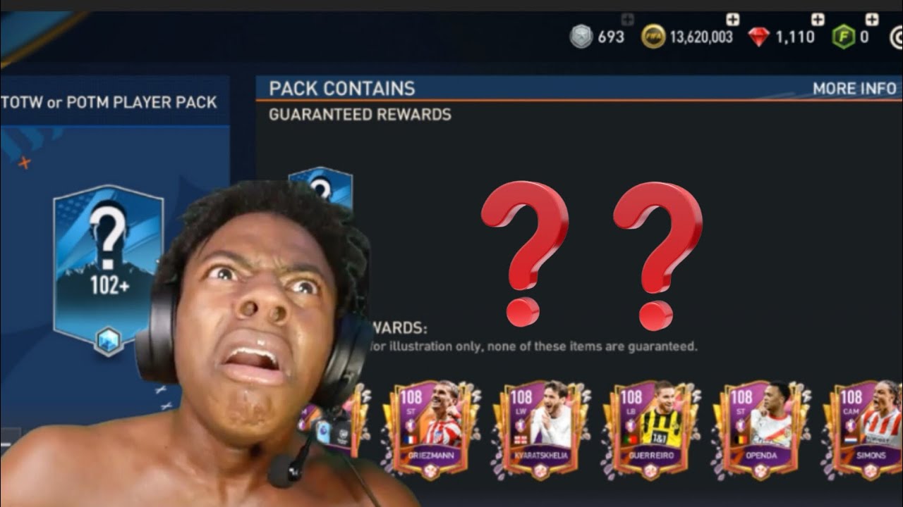 TOTW OR POTM PLAYER PACK OPEN IN FIFA MOBILE 😱‼️ - YouTube