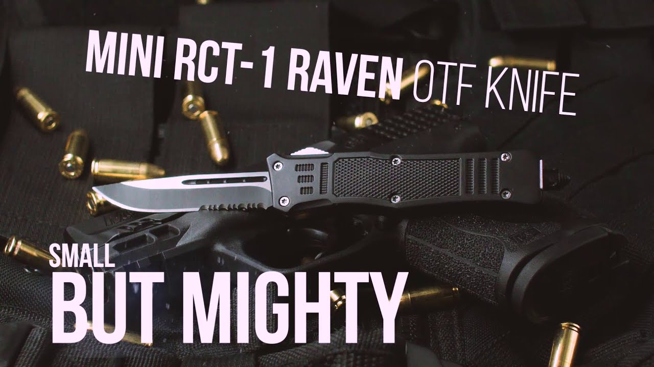 Mini RCT-1 Raven Tactical OTF Knife | RavenCrest Tactical - YouTube