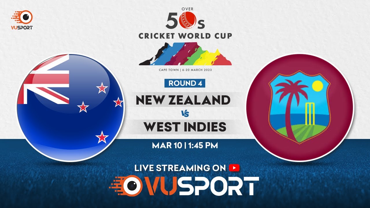 LIVE | Over 50s Cricket World Cup - New Zealand vs West Indies - 10th ...