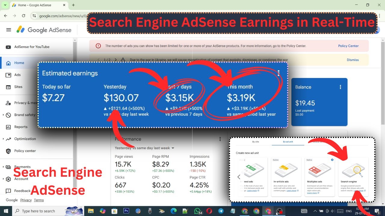 Watch Live: Search Engine AdSense Earnings in Real-Time! - YouTube