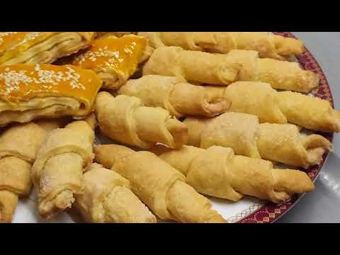 Kesmikli Mütəkkə hazırlanması.Mutaki.#Творожные рогалики.