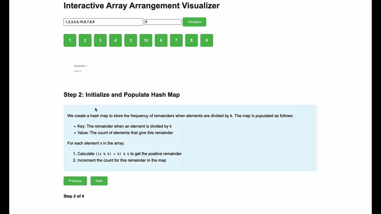 Check If Array Pairs Are Divisible by k | Detailed Visuals and Solution | C++ - YouTube