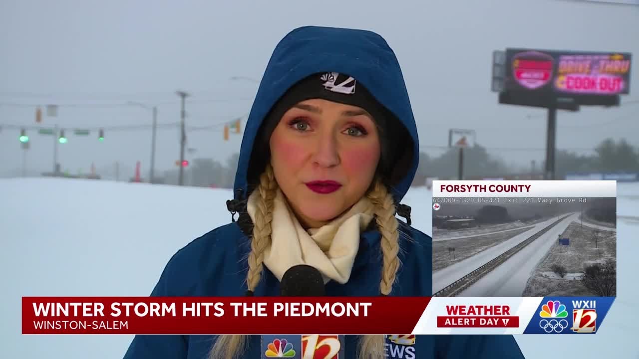 WXII's 12's Kelly Kendall provides a live look at conditions in Winston ...