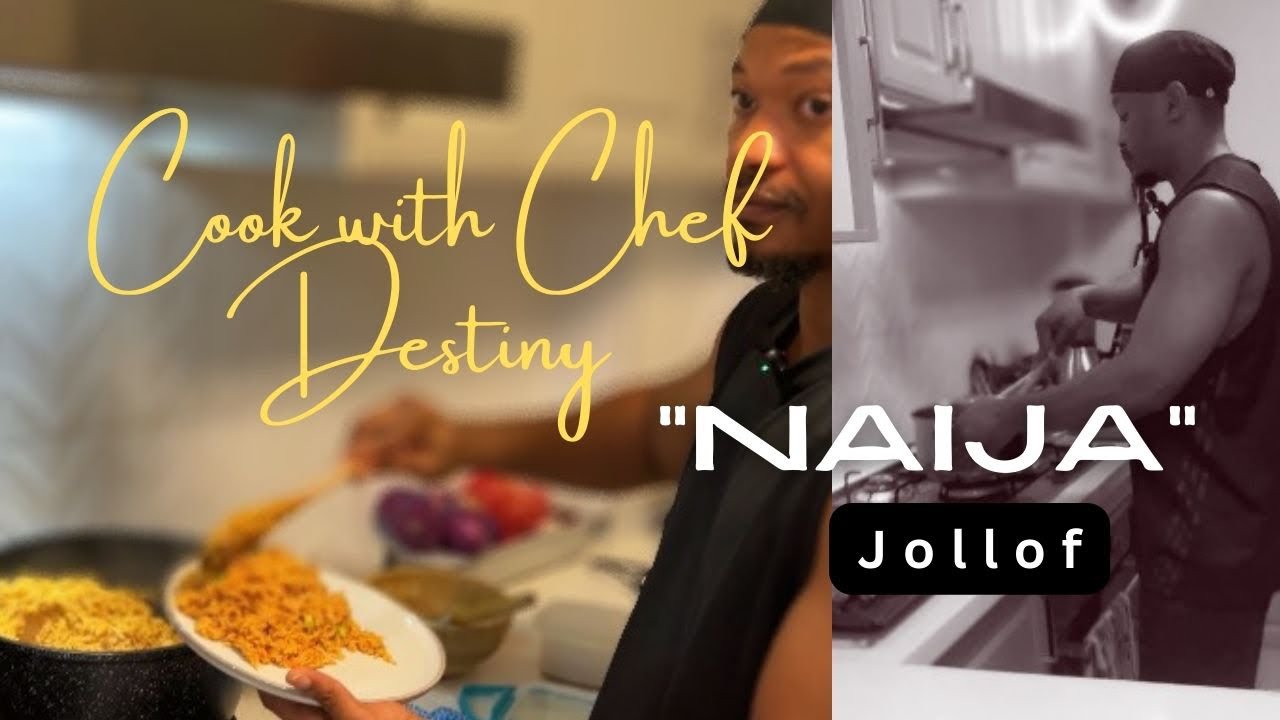 MAKING NIGERIAN JOLLOF with chef Destiny - YouTube