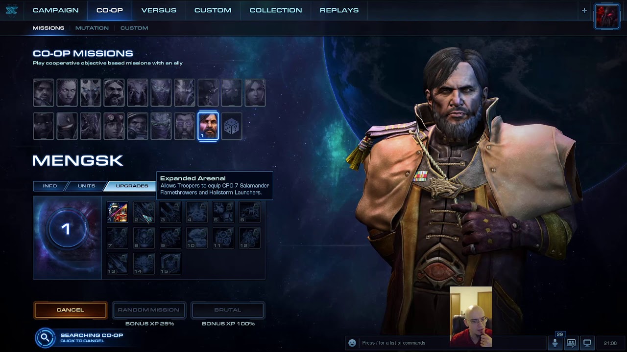 Starcraft 2 First look at Arcturus Mengsk Introduction - YouTube