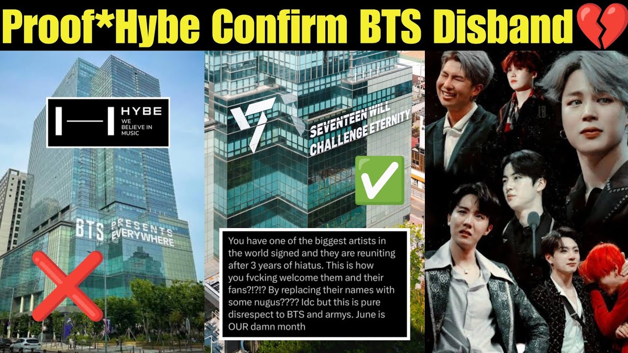 Proof* Hybe Confirm BTS Disband 💔 BigHit Announce BTS Disband After ...