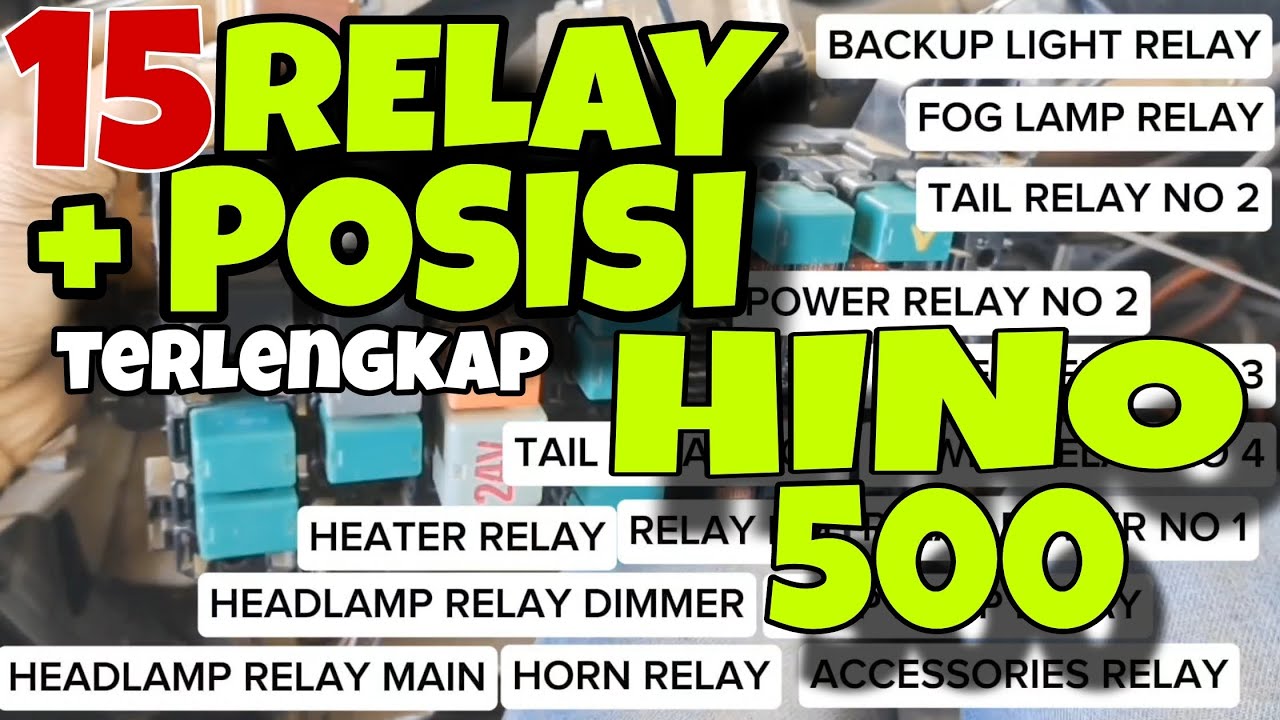 INILAH ELECTRICAL HINO NAMA NAMA RELAY PADA HINO 500 FM-FL-SG-FG ...