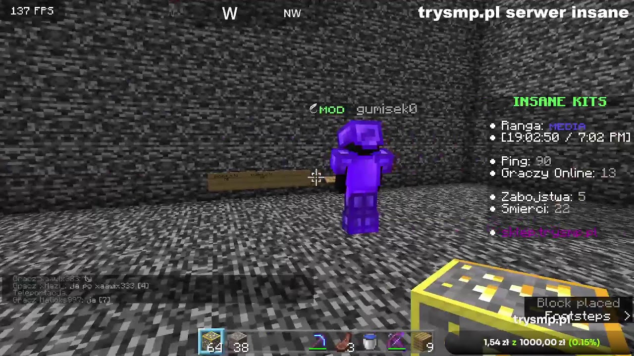 trysmp.pl wbijamy topke na insane kits anarchia.gg rapy.pl - YouTube