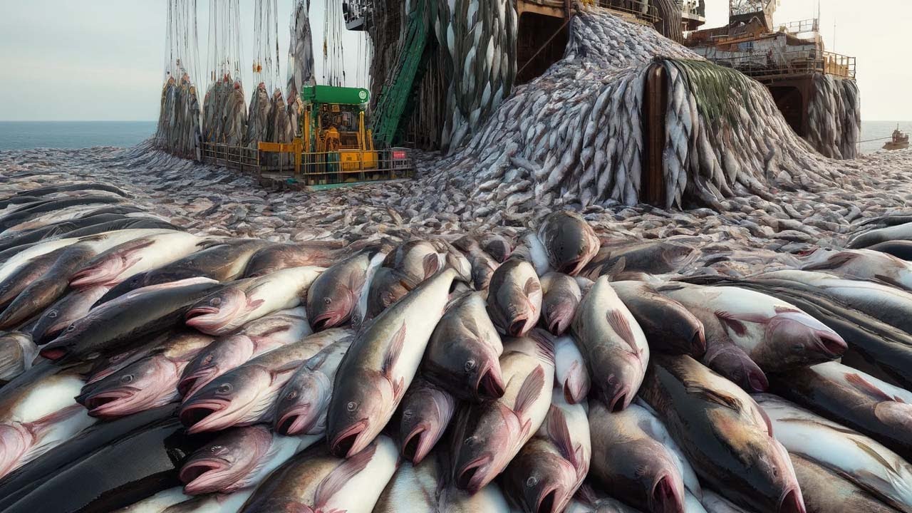 How Fishermen Catch Millions Of Giant Cod, Halibut, And Tuna - Seafood ...