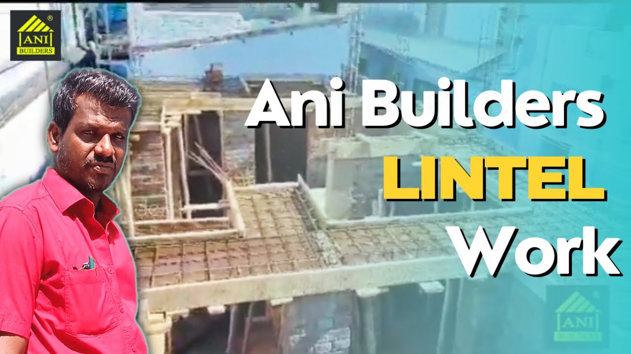 Lintel Construction-beautiful House lintel and reinforcement centering process Ani Builders Work ...