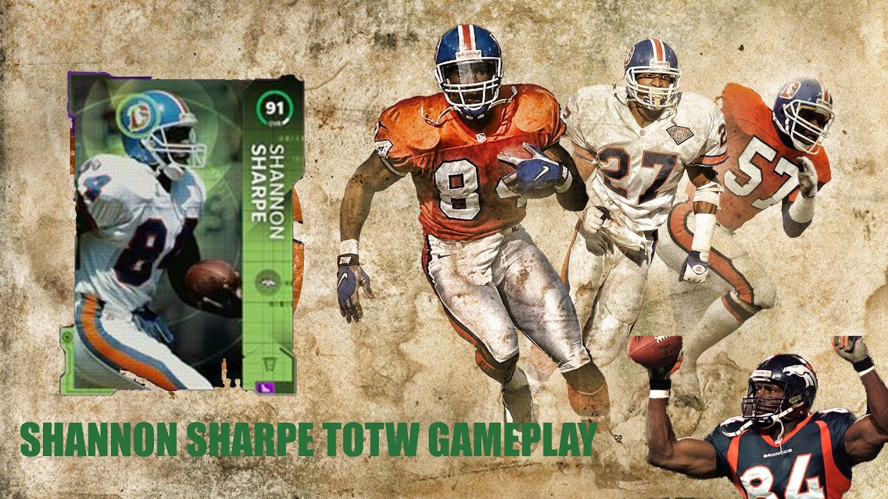 Shannon Sharpe GAME WINNING TOUCHDOWN?!! TOTW GAMEPLAY - YouTube
