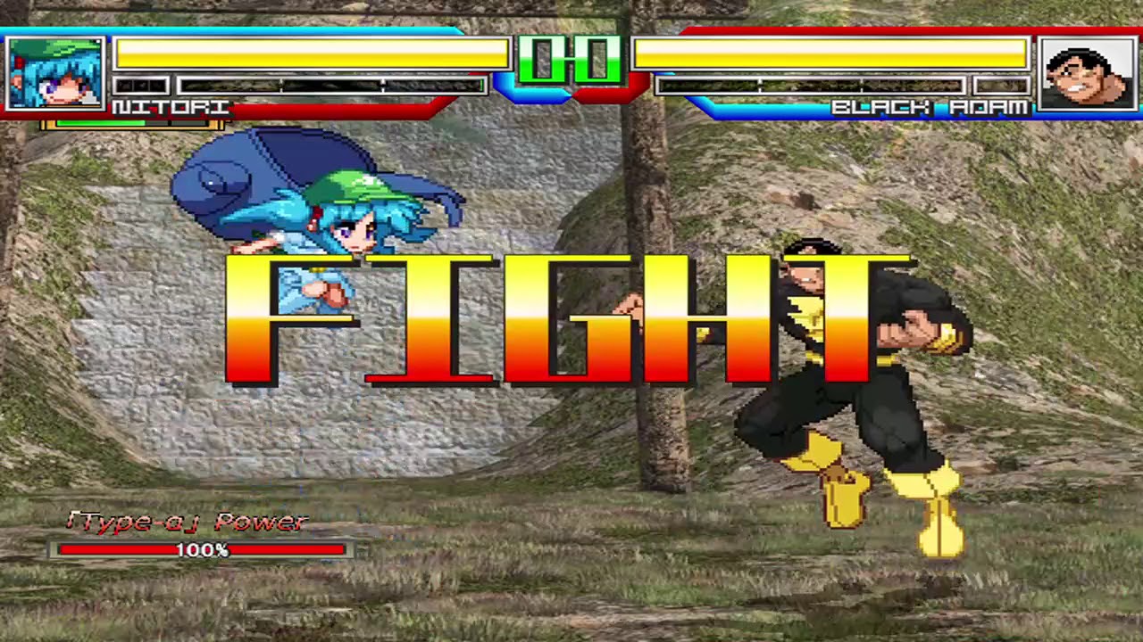 NICK54222 MUGEN: Nitori Kawashiro (me) VS Black Adam - YouTube