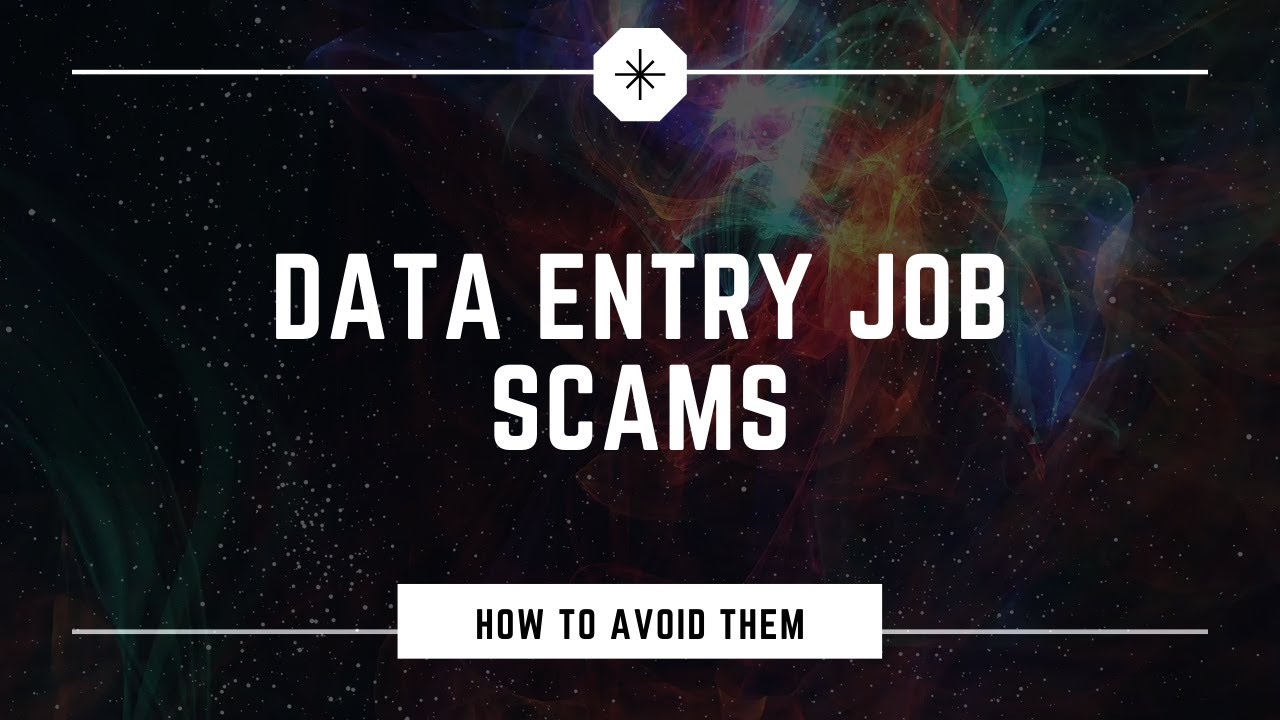 Most Common Data Entry Scam - YouTube