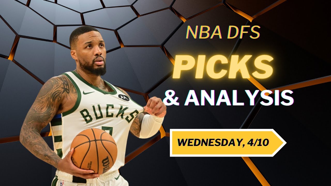 BEST NBA DFS Picks for EVERY Game on Wednesday (4/10) - YouTube