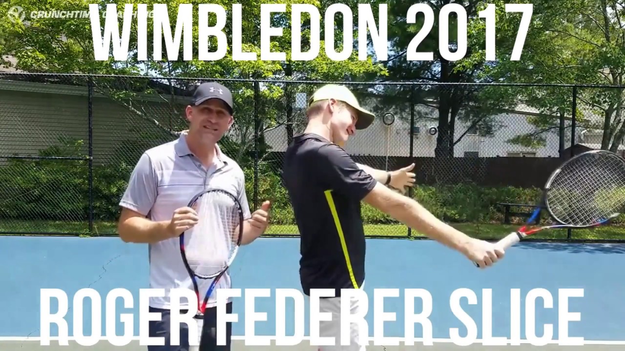 Wimbledon 2017 Roger Federer Slice Backhand Tennis Lesson - YouTube