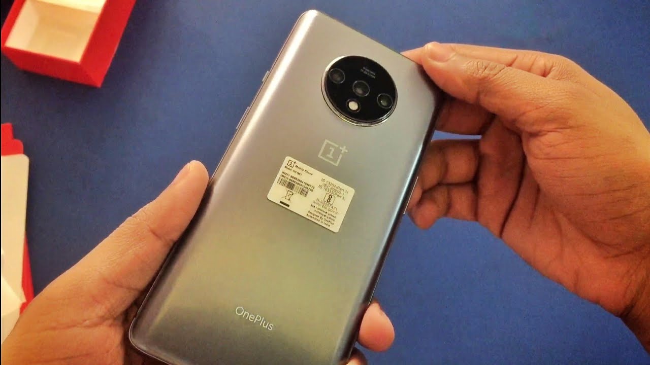 One plus 7T Frosted Silver Colour Unboxing and First Look - All Rounder ...