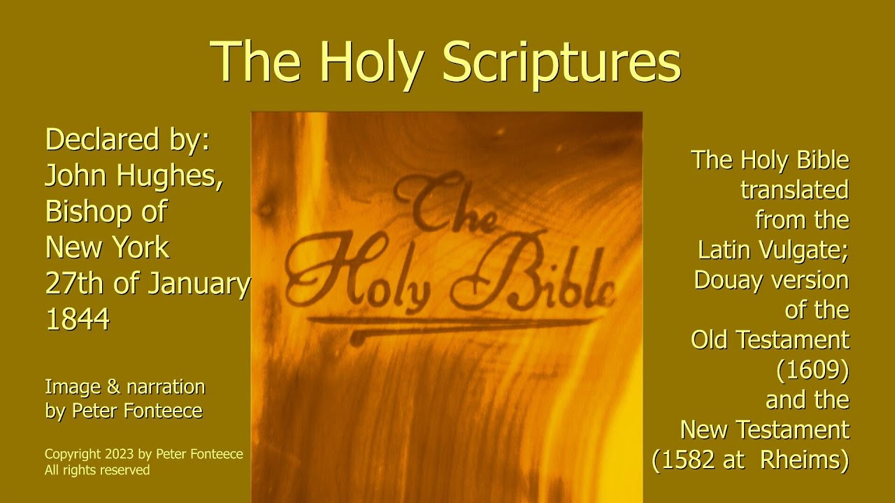 The Holy Scriptures – The Holy Bible - YouTube