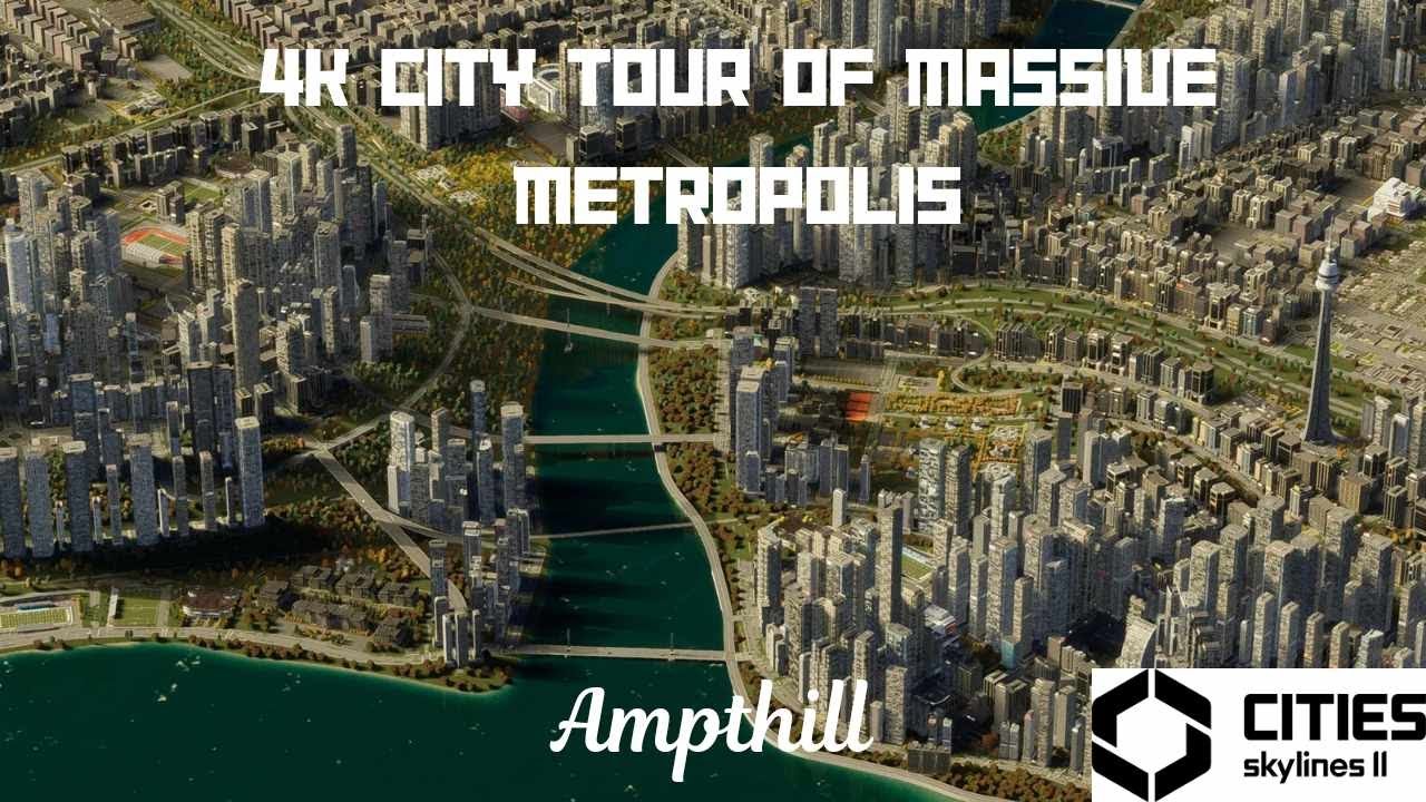 Cinematic Tour/Showcase of Massive Metropolis in Cities: Skylines 2 (4k ...