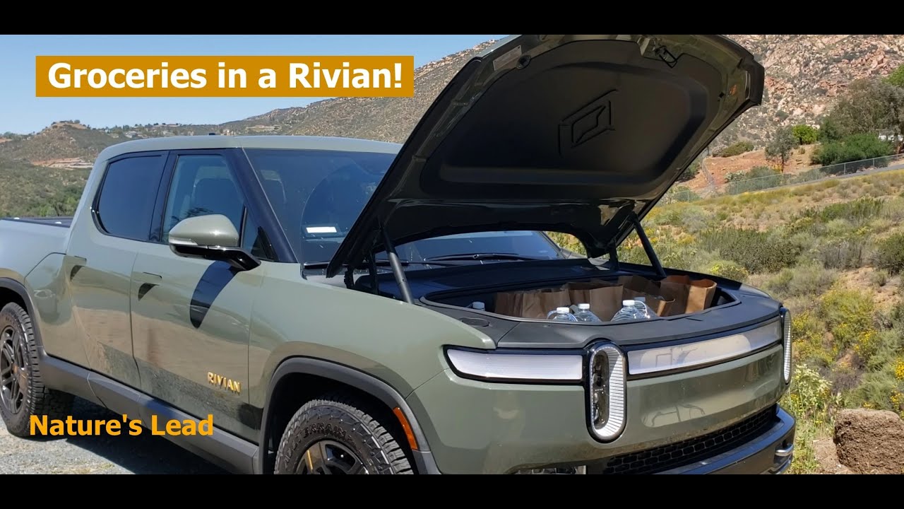 Groceries in a Rivian: The Power of the Frunk - YouTube