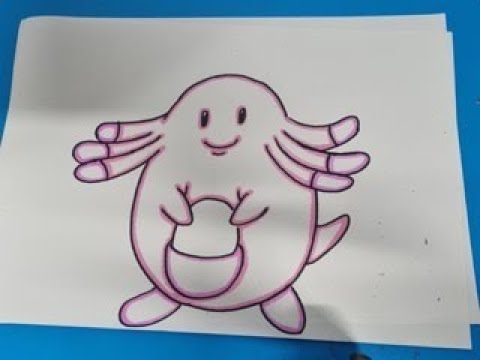 How to draw Chansey - YouTube