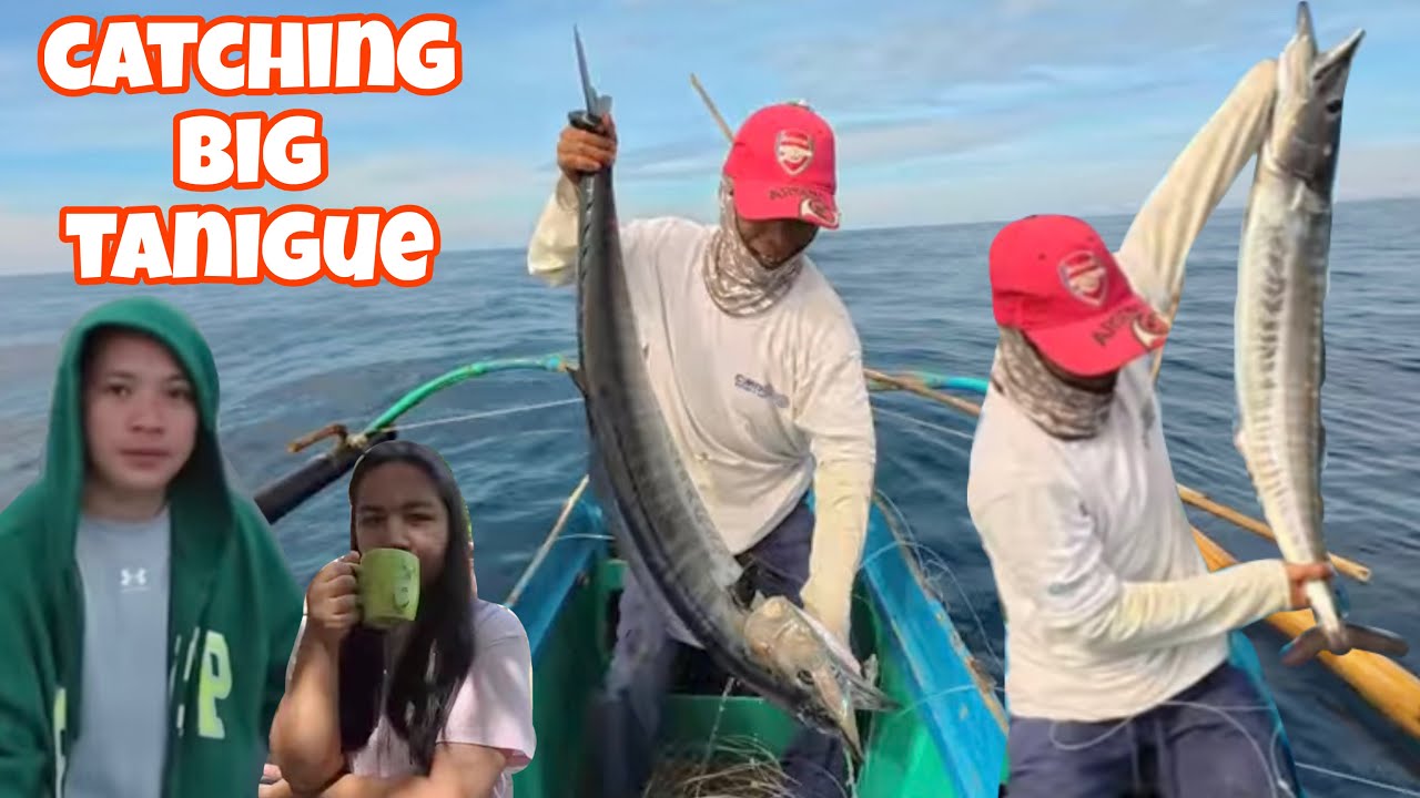 CATCHING BIG TANIGUE | Sumama ako kay Tito Entoy sa laot | Nakahuli ng ...
