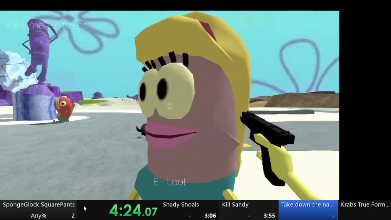 SpongeGlock SquarePants Speedrun Application - YouTube