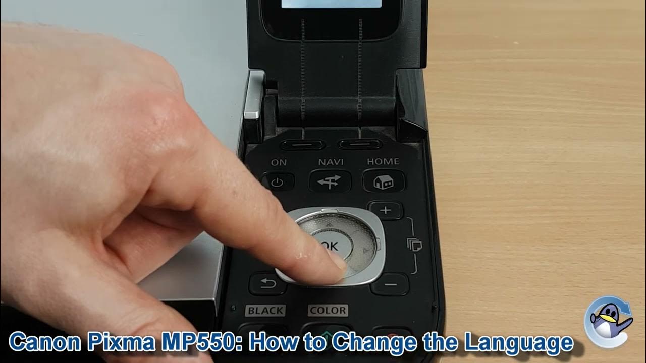 Canon Pixma MP550: How to Change the Selected Language - YouTube