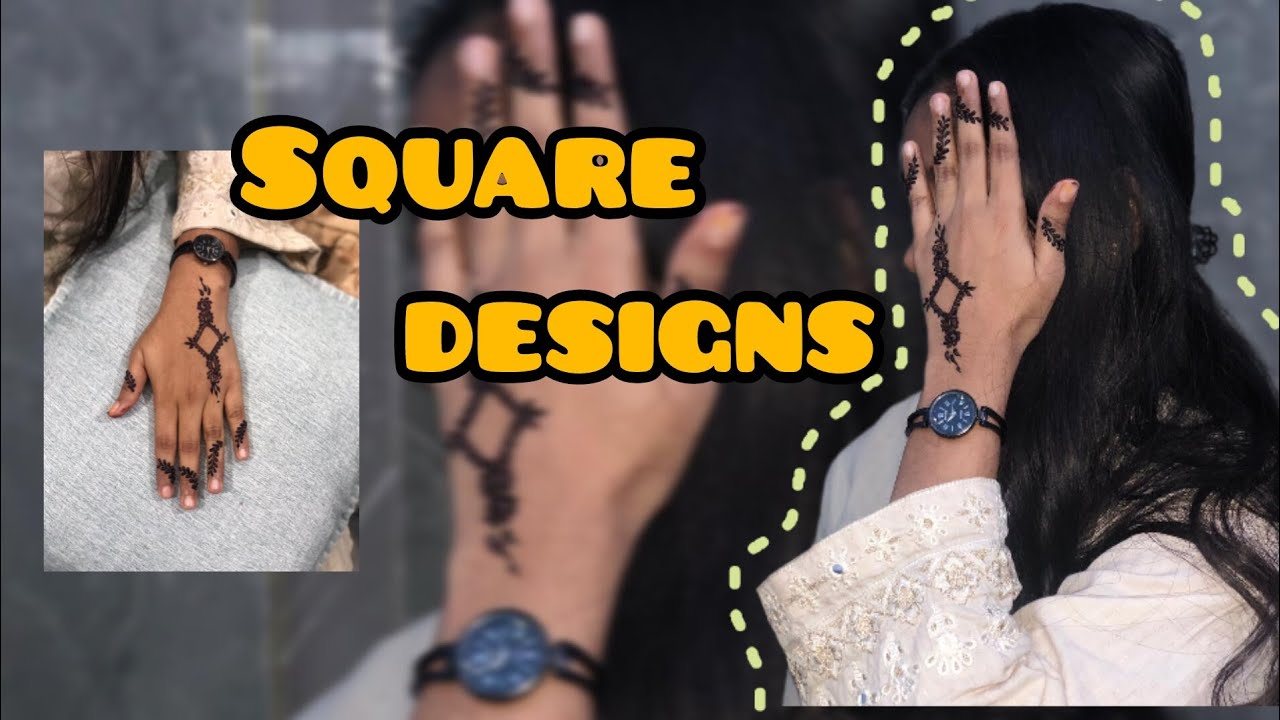 square mehendi designs - YouTube