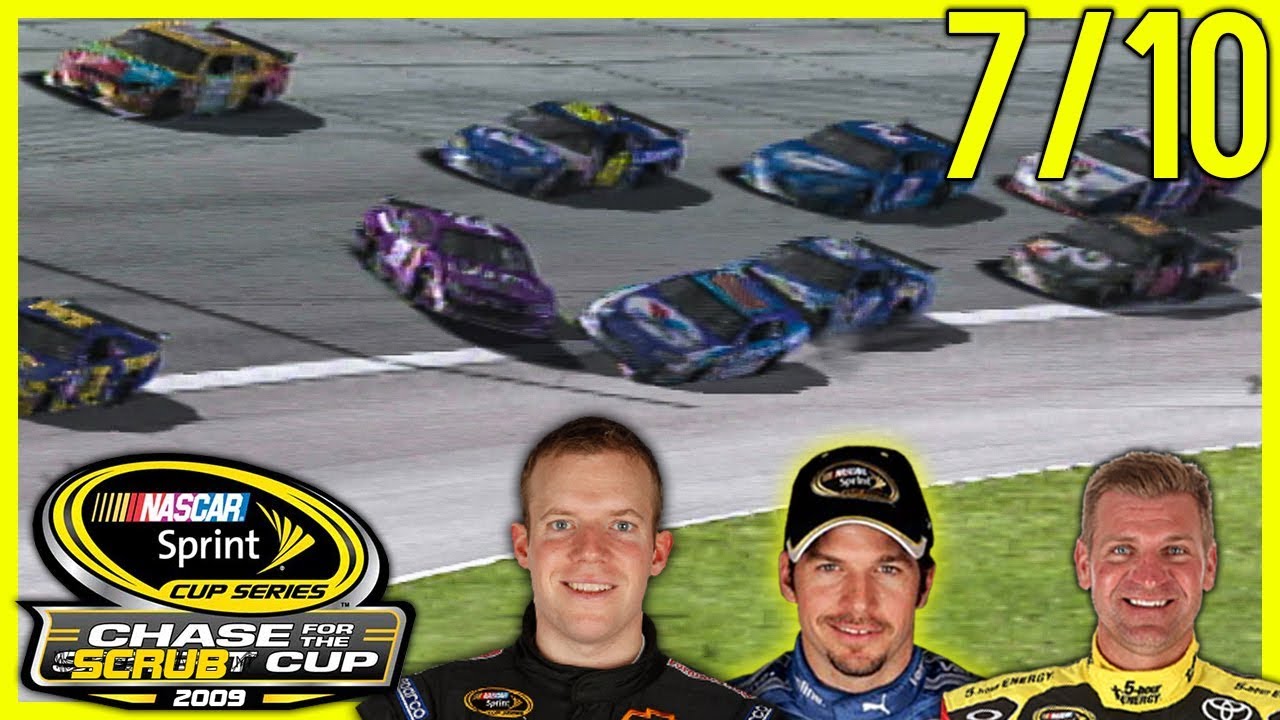 DAVID GILLILAND TOOK A SWIPE | NASCAR '09 Chase for the Scrub Cup |Race ...
