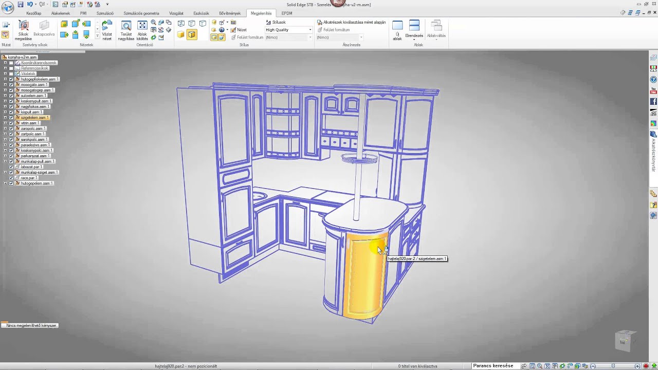 Solid Edge - "Sketch" rendering - YouTube