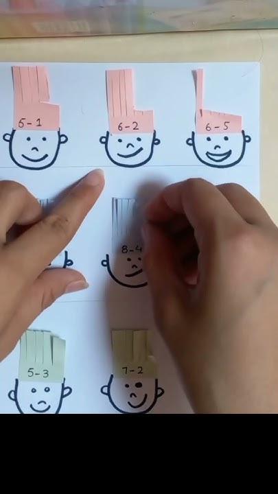 Subtraction haircut using sticky notes #shorts #artwithme #sticky notes ...