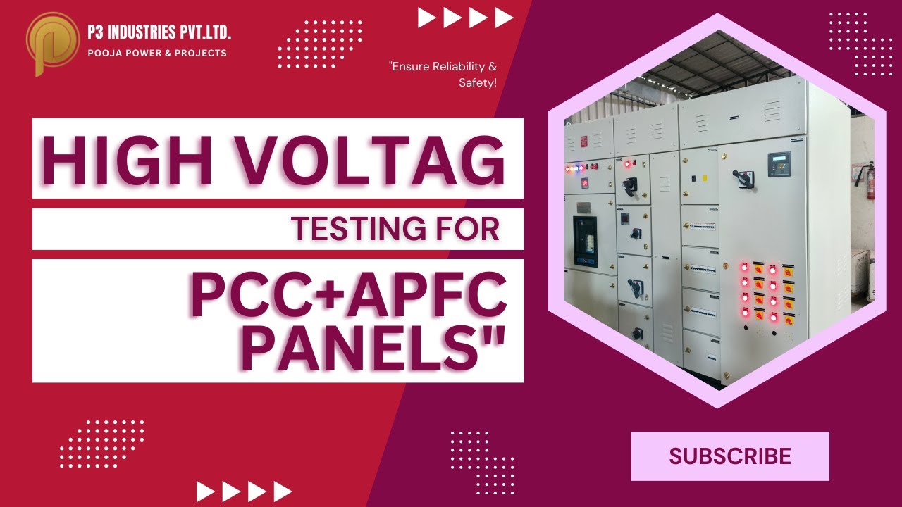 PCC+APFC PANEL High Voltage Testing - YouTube