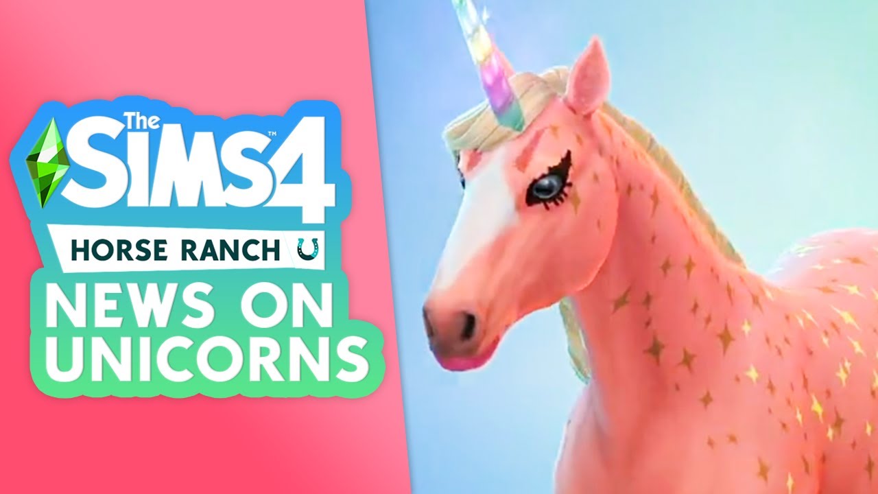 FINALLY NEW CONFIRMATION ON UNICORNS! The Sims 4 Horse Ranch - YouTube