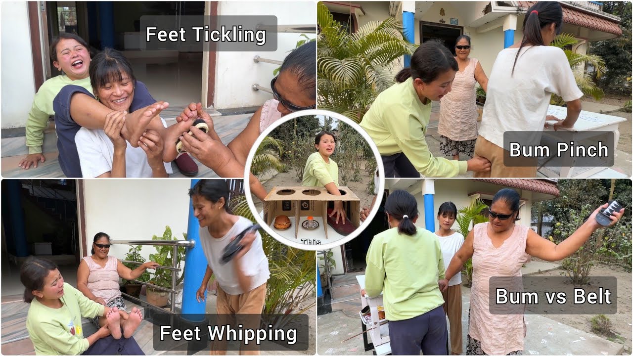 Funny Bum Pinch & Shoe Sp@nk / Back Canning / Tikling / Gudgudi ...