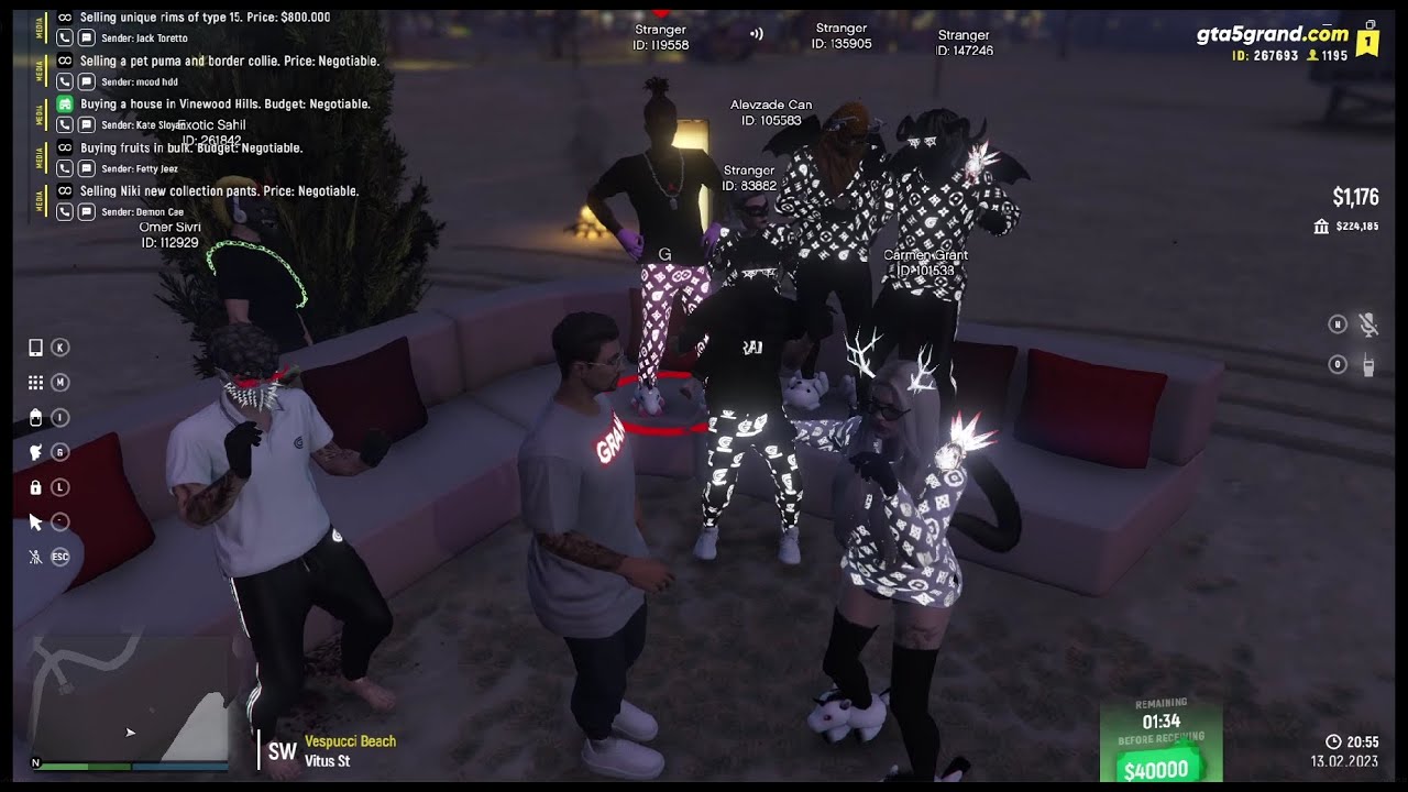 `Beach Party in Grand RP Full Masti Admin Gangs Server 1 - YouTube
