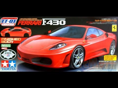 Tamiya Ferrari F430 Kit TT01 #58343 tt-01 first run - YouTube