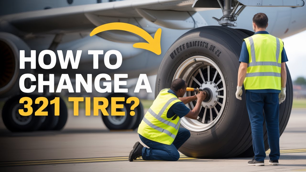 Changing a Giant Airplane Tire is Easier Than You Think - YouTube