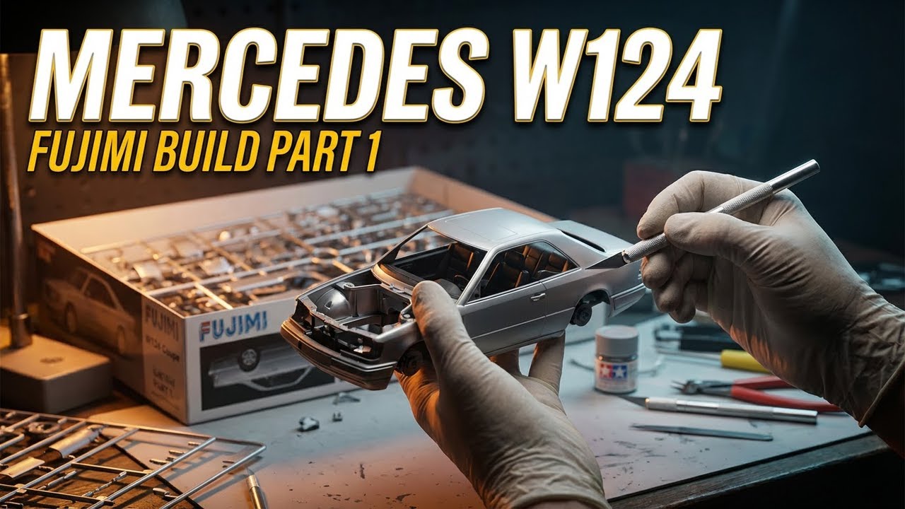 Full Build Mercedes W124 Coupe Scale Model Car - Part 1 - YouTube