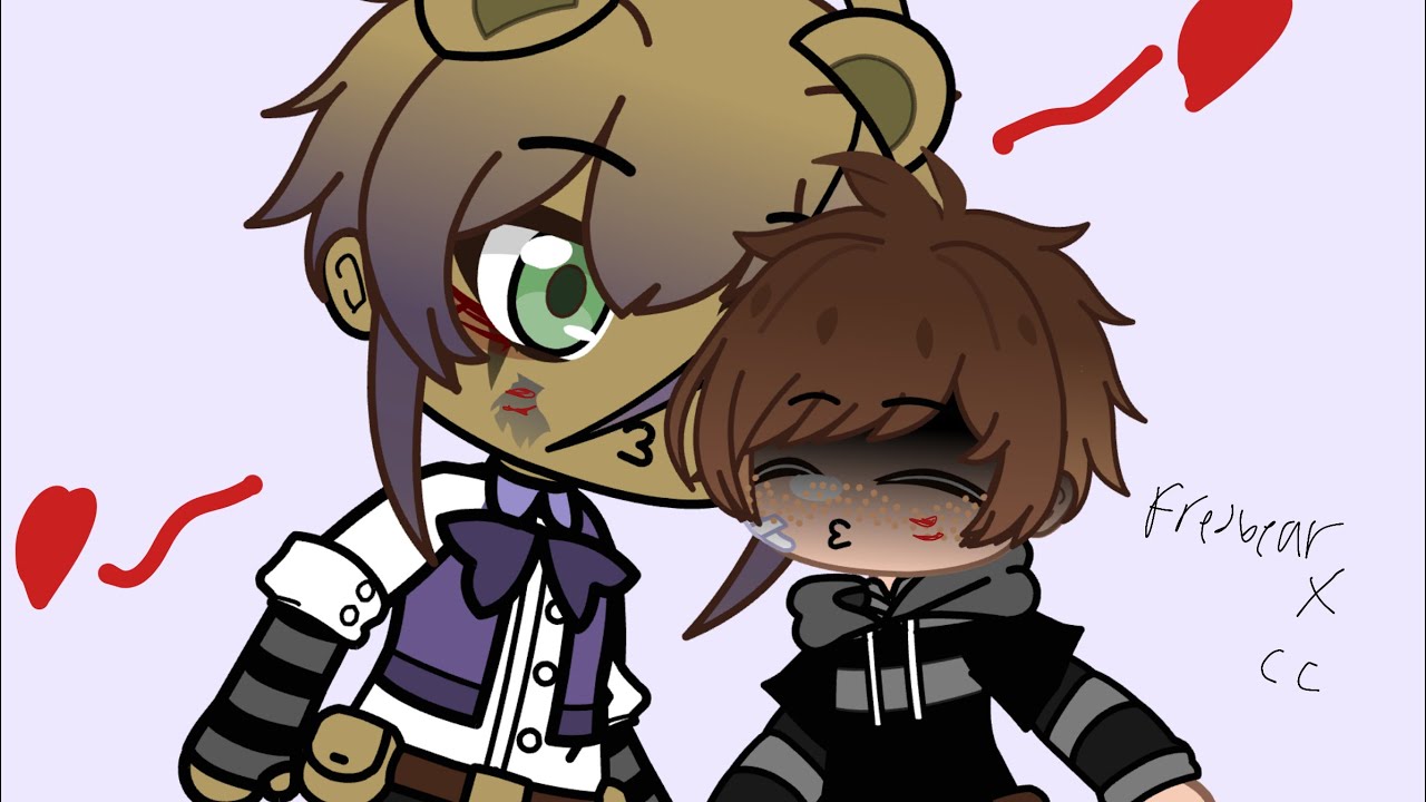 I have a crush on you “ - fredbear and cc Gacha x fnaf - -inspired ...
