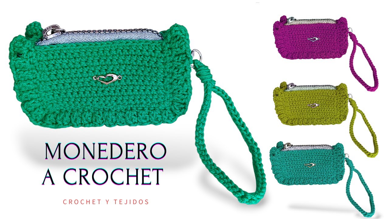 ELEGANT Crochet Coin Purse: Simple & Stunning! MONEDERO A CROCHET PASO ...