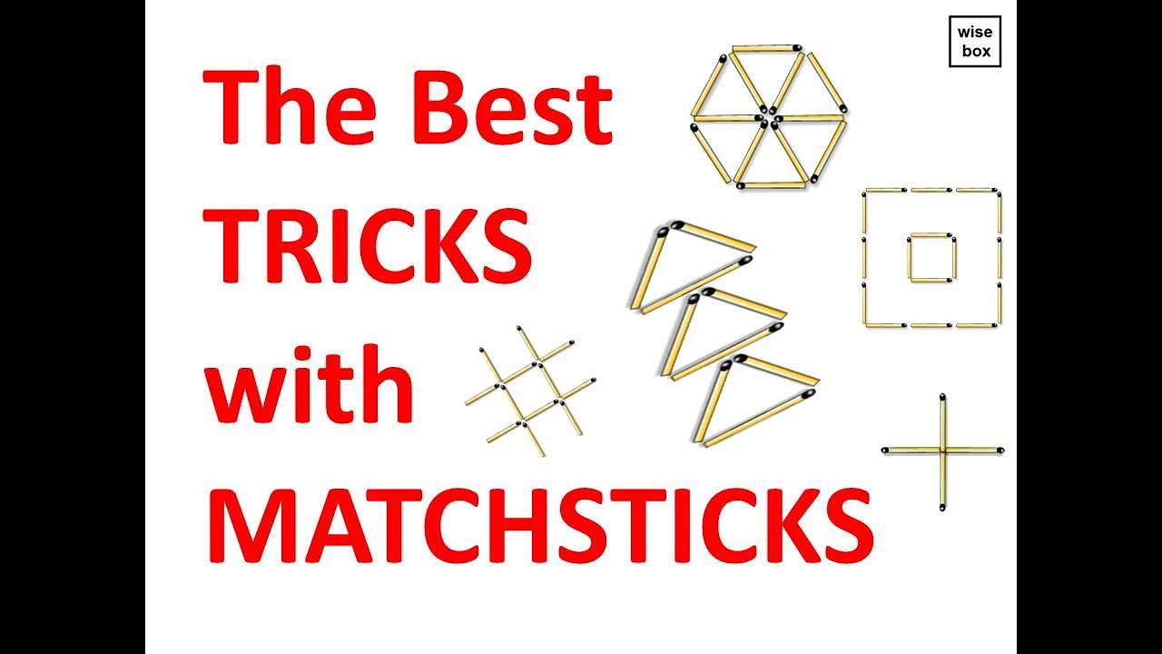 Amazing Tricks with Matchsticks you can do at Home - YouTube