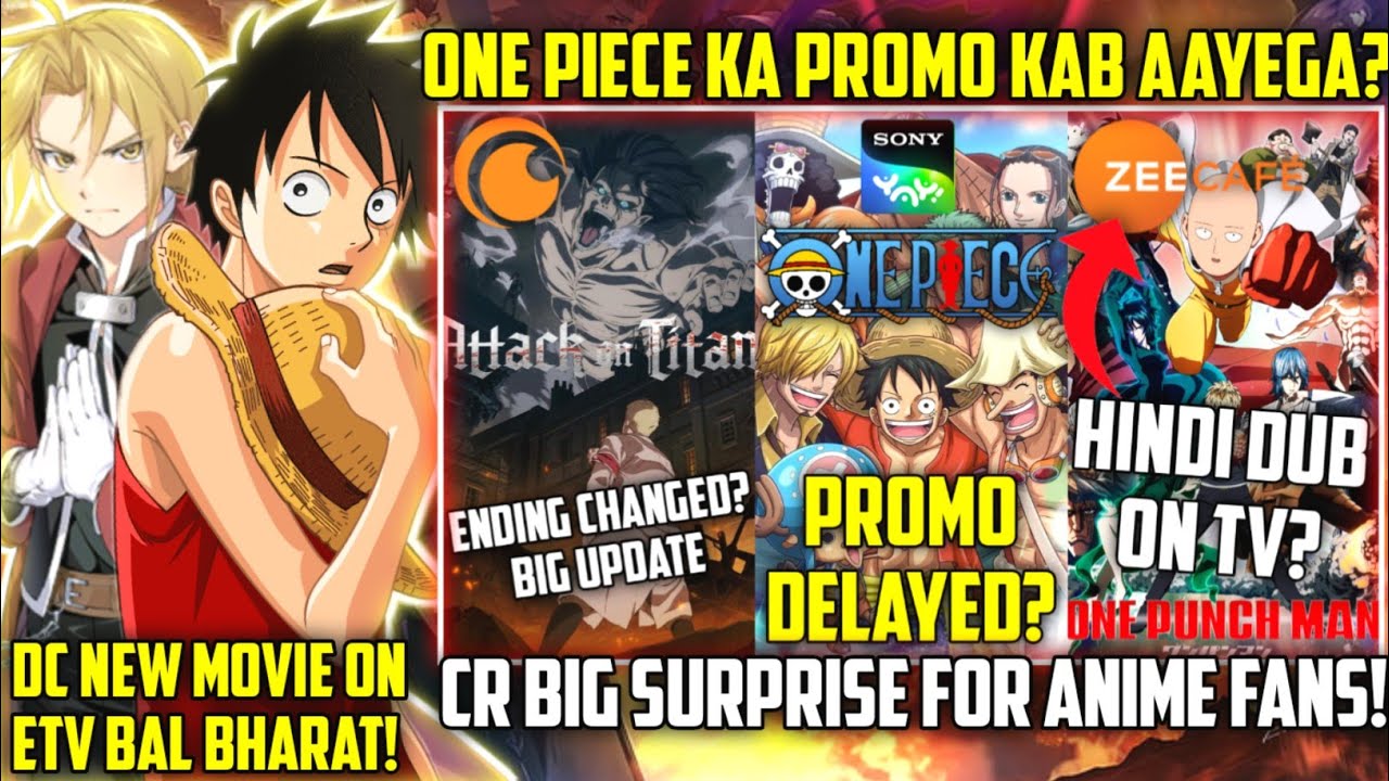 One Piece Promo on Sony Yay Soon!🔥 || CR Big Surprise || OPM Hindi Dub ...