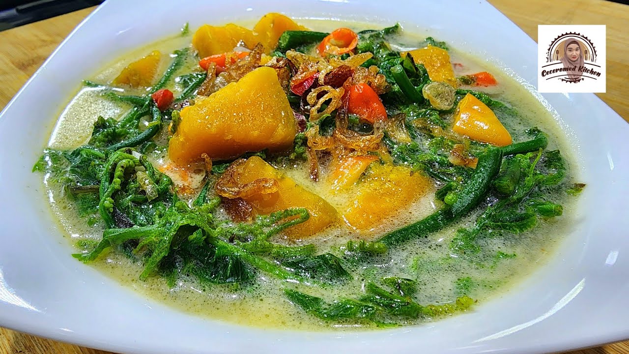 NENEKKU BIASA MASAK SAYUR INI, LODEH PAKIS DAN LABU KUNING - YouTube
